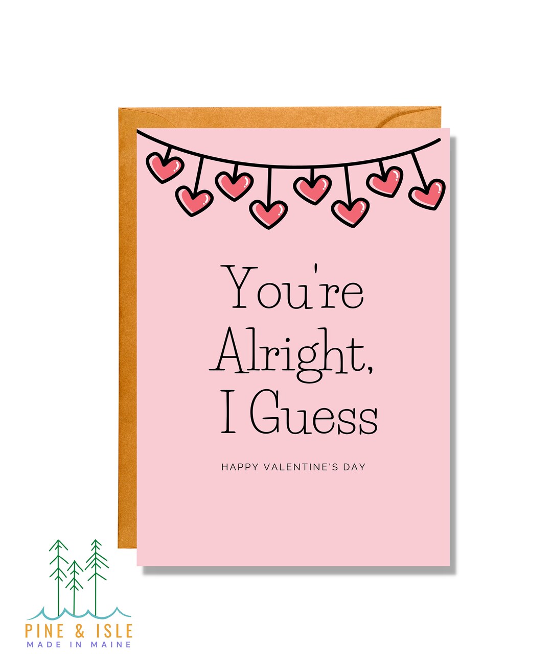 You're Alright I Guess, Valentine's Day Card, Funny Valentine - Etsy