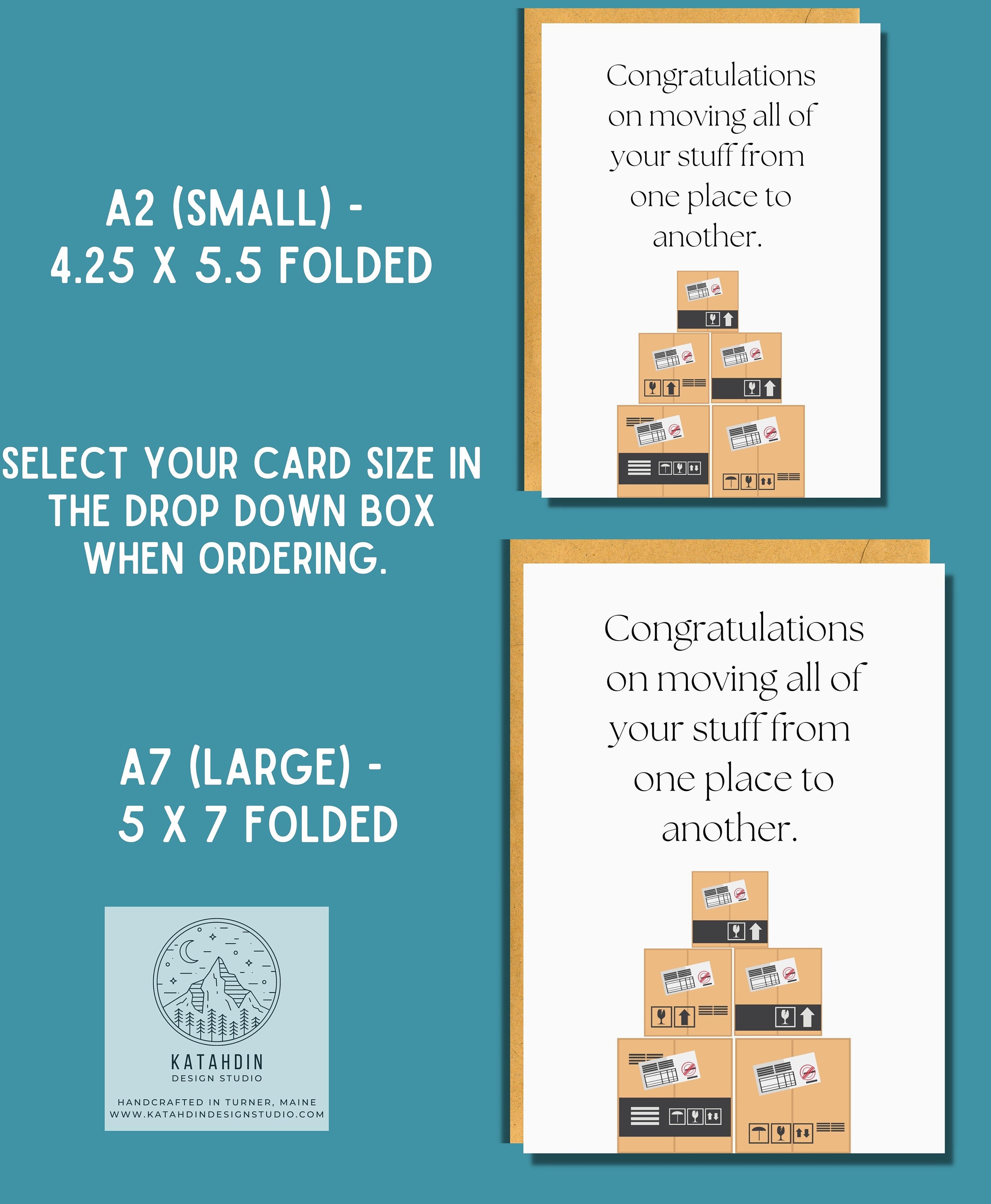 Congratulations on Moving All of Your Stuff From One Place to - Etsy