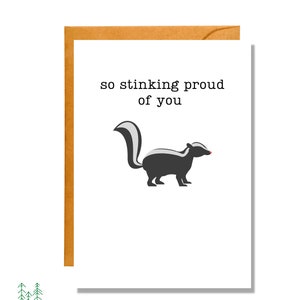 So Stinking Proud of You | Congrats | Graduation | Pun Card | CO8 - Etsy
