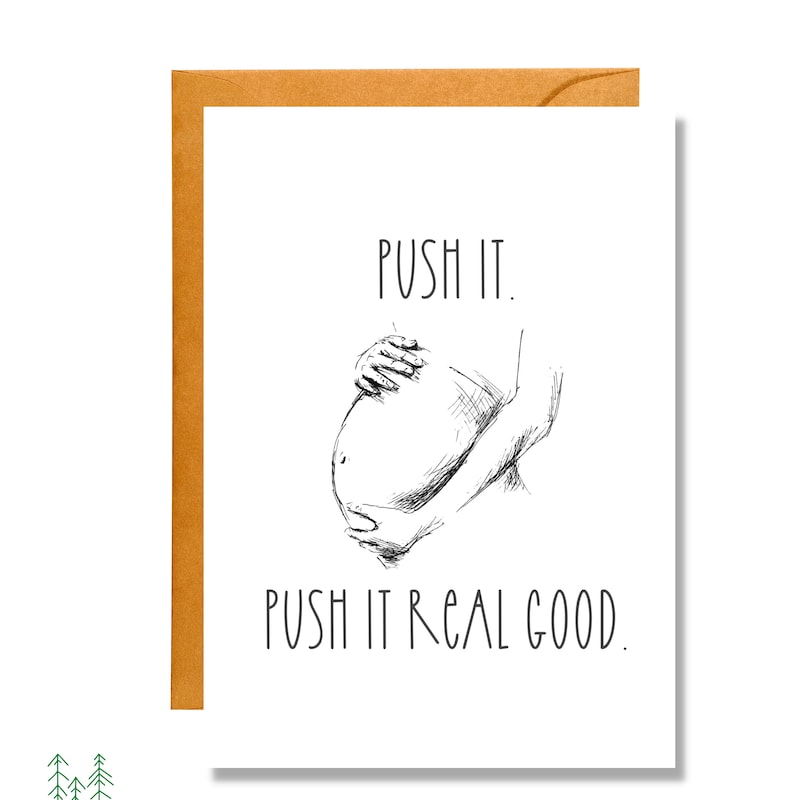 Push Greeting Card - Etsy