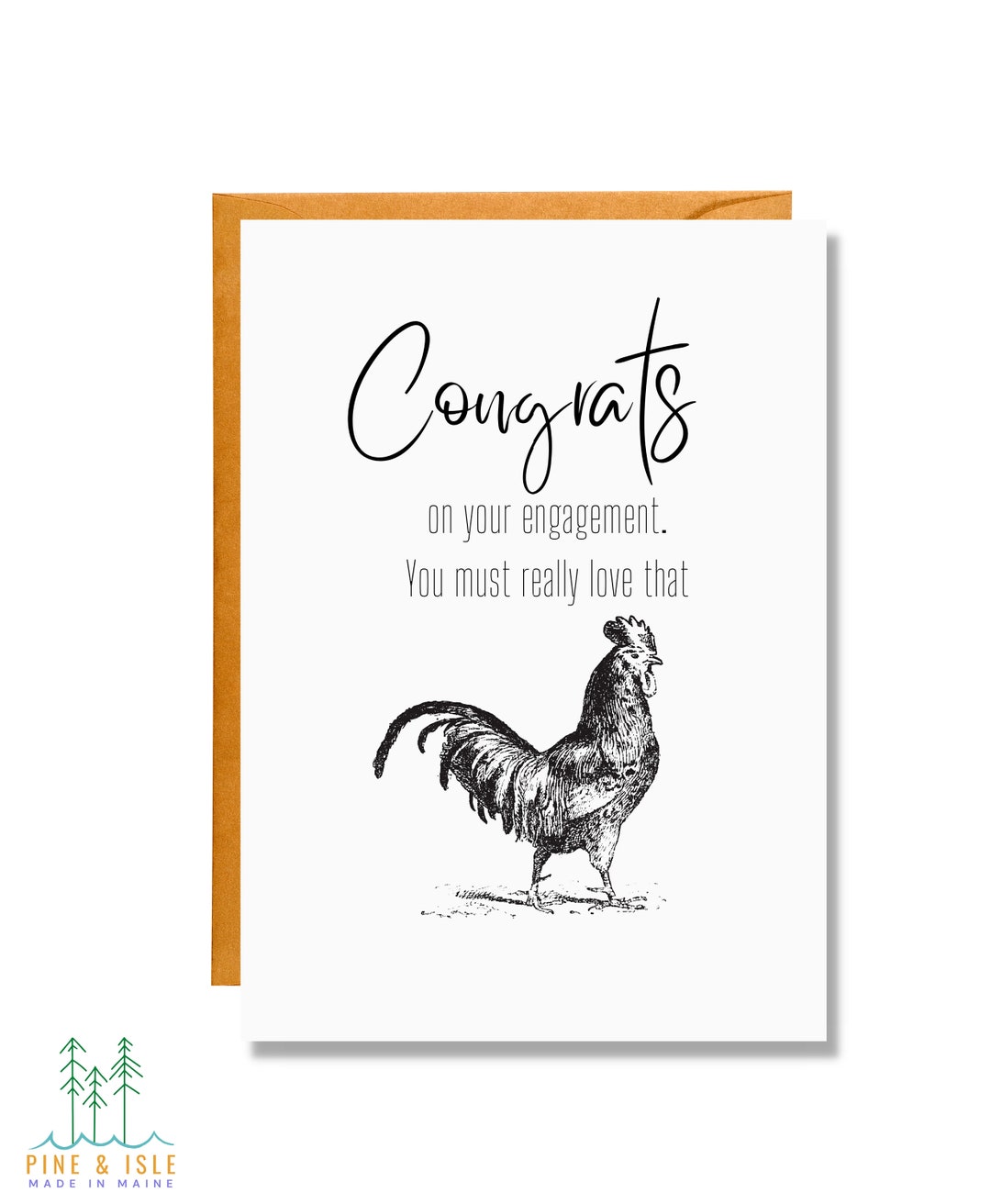 Congrats You Must Really Love That C*ck | Engagement Card | Funny ...