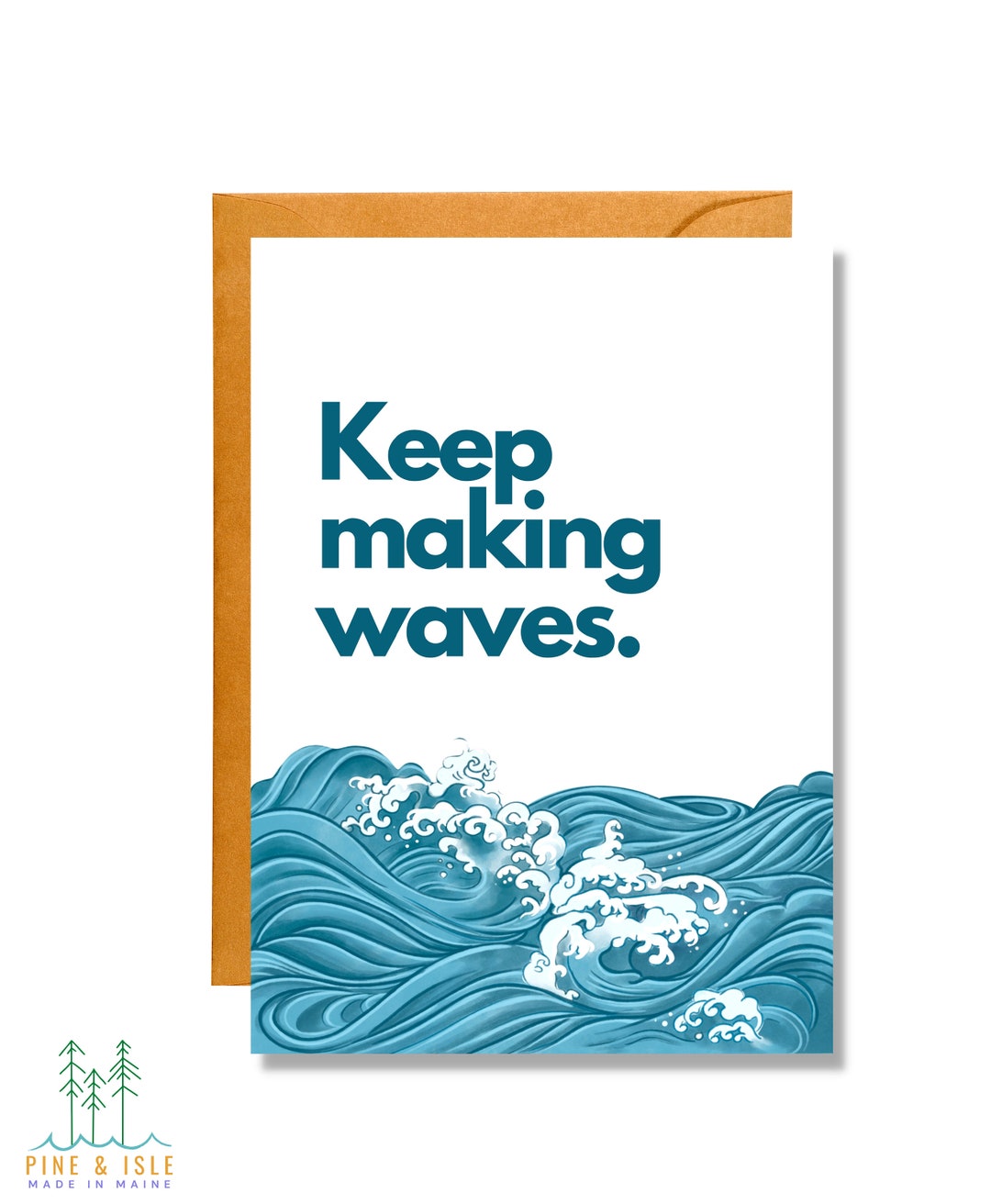 Keep Making Waves | Congratulations Card | Pun Card | CO25 - Etsy
