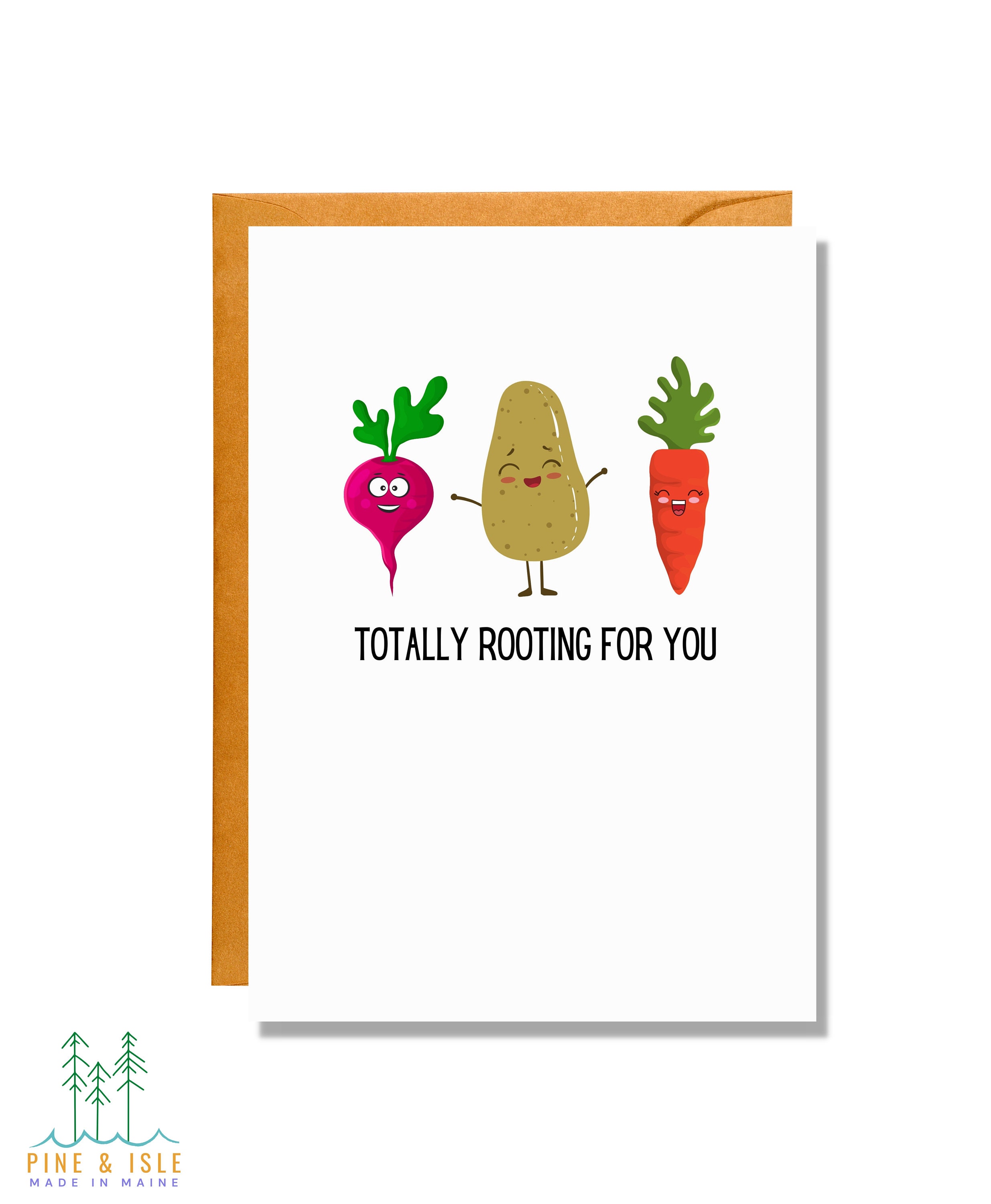 Rooting for You Food Pun Funny Card Congrats - Etsy