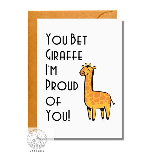 Crazy Proud of You Card - Etsy