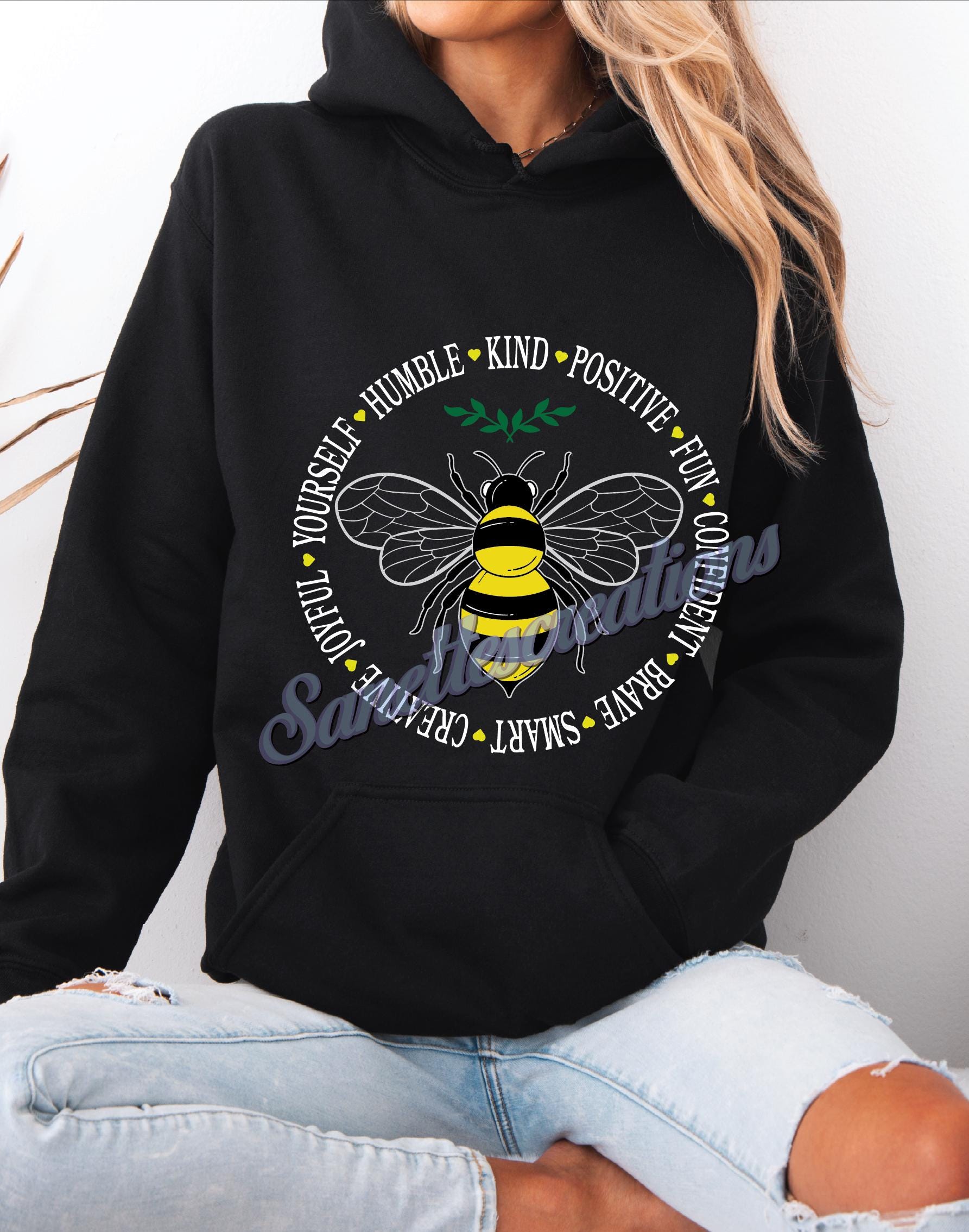 Bee Svg, Bee Kind Positive Joyful Creative Confident Yourself Happy ...