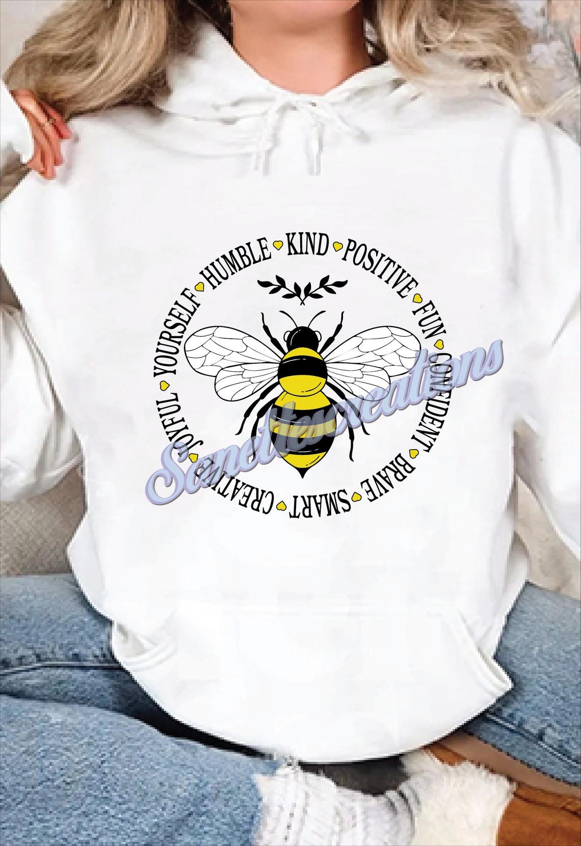 Bee Svg, Bee Kind Positive Joyful Creative Confident Yourself Happy ...