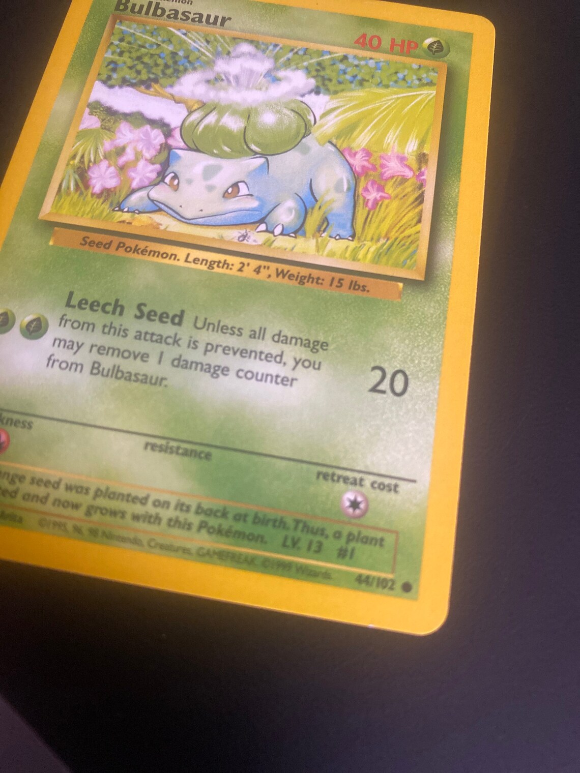 Pokémon base set Bulbasaur | Etsy