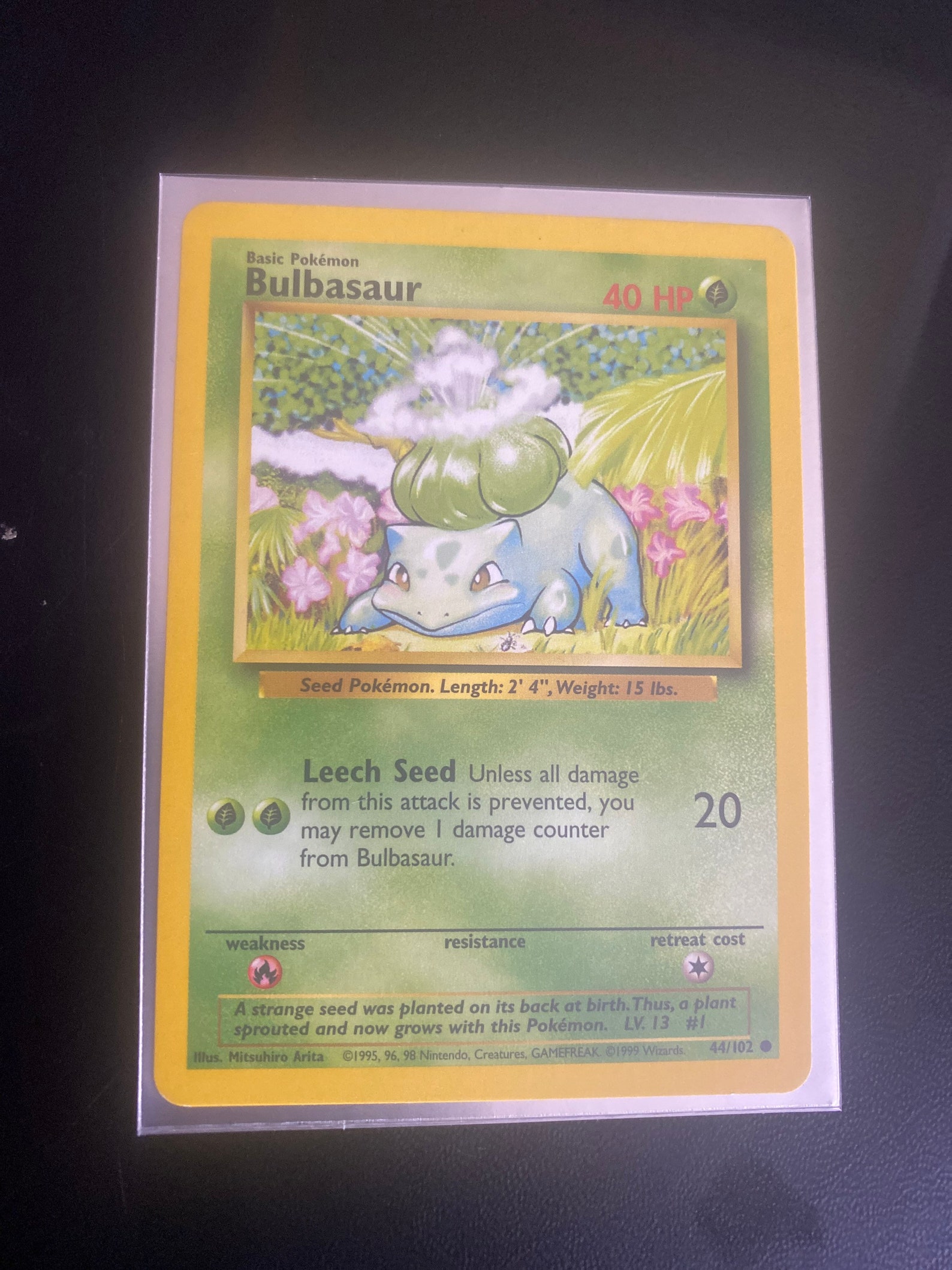 Pokémon base set Bulbasaur | Etsy