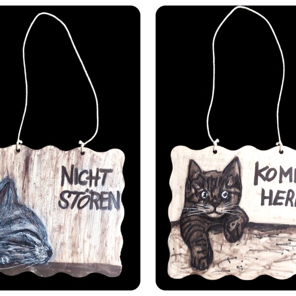 Do Not Disturb Cat Sign - Etsy