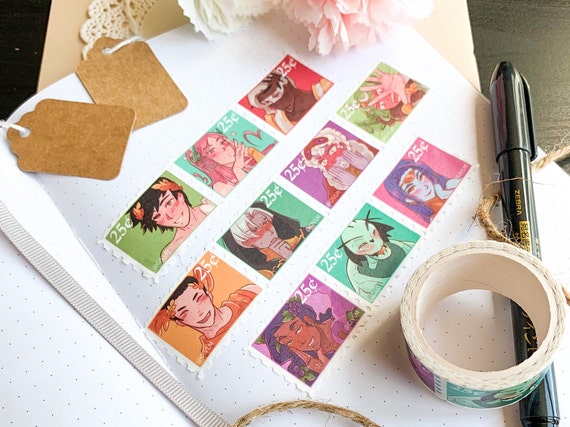 MAD BLUSH Blush-blush Hades-themed Decorative Stamp Washi | Etsy