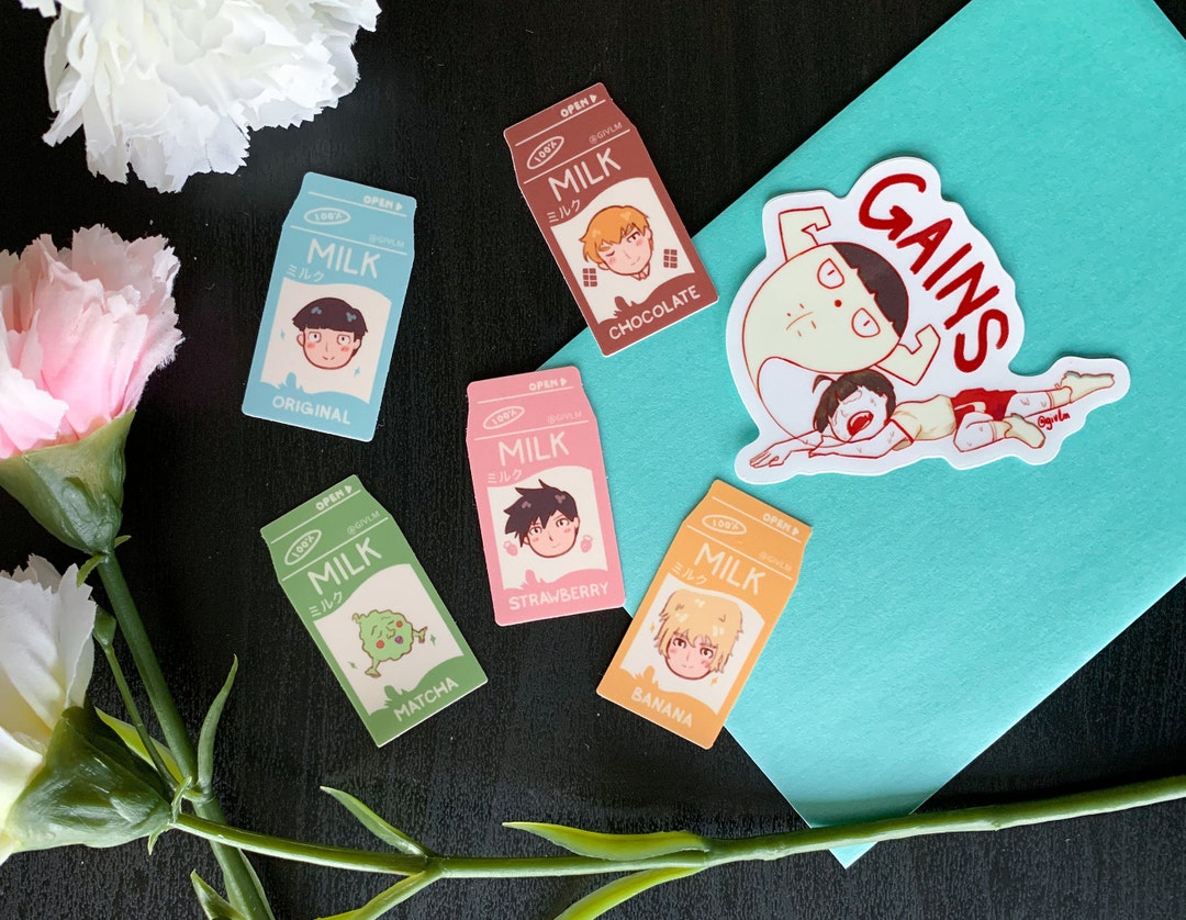 Stickers: GAINS Self-improvement Club Sticker, Milk Carton Boys and ...