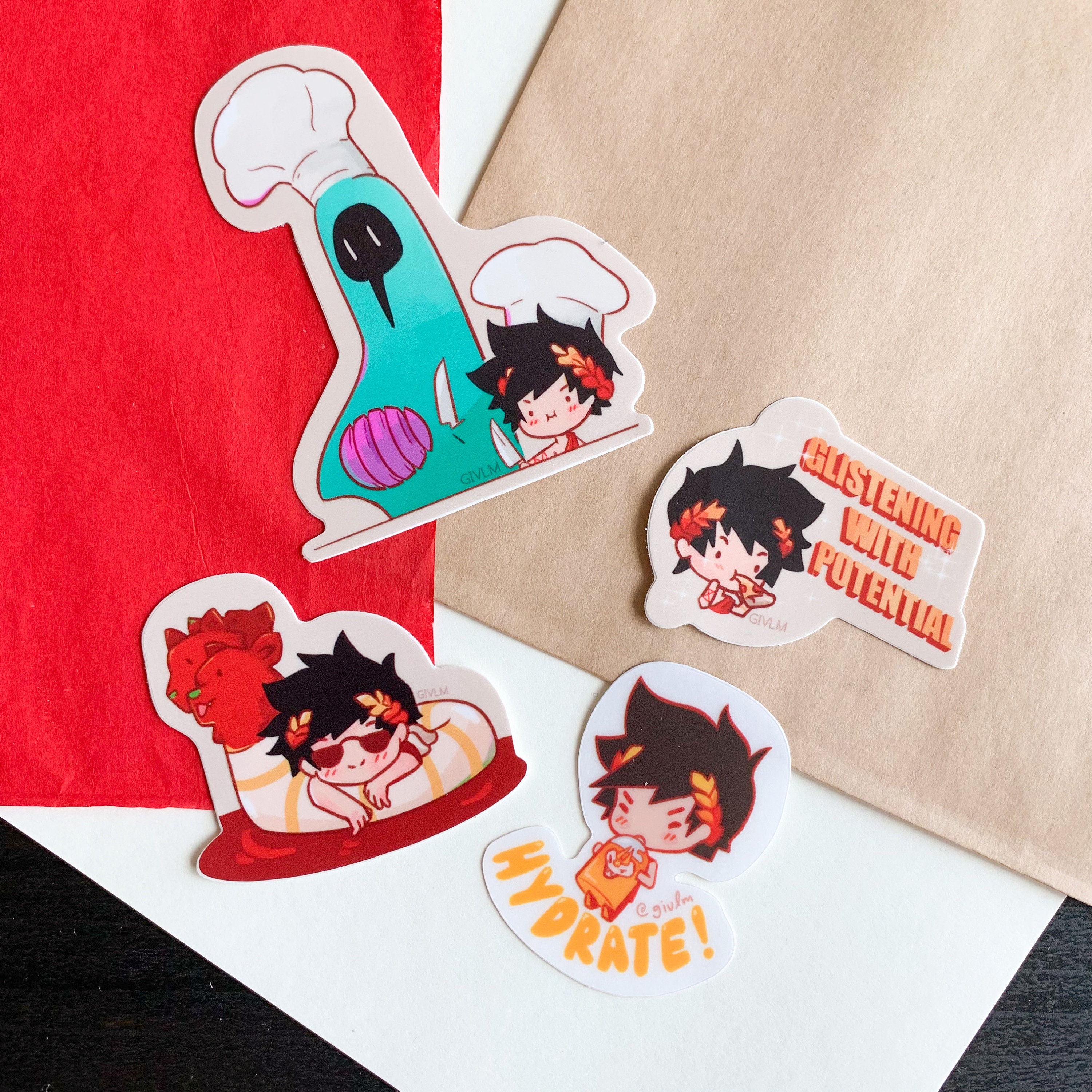 Hades Game Zagreus Head Chef Stickers - Etsy