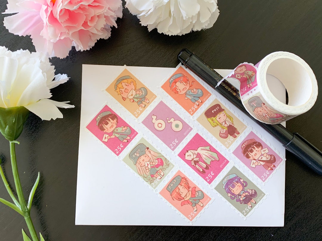 Mail-themed Supernatural Kids 25 Mm Stamp Washi Tape - Etsy