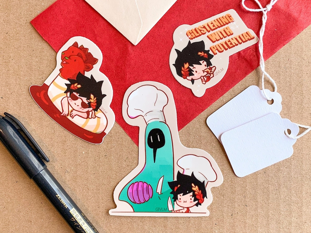 Hades Game Zagreus, Head Chef Stickers - Etsy