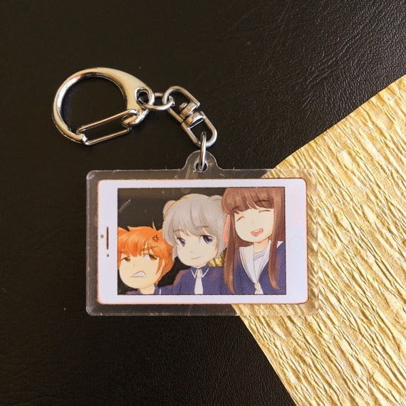 Furuba Trio Selfie Acrylic Charm | Etsy