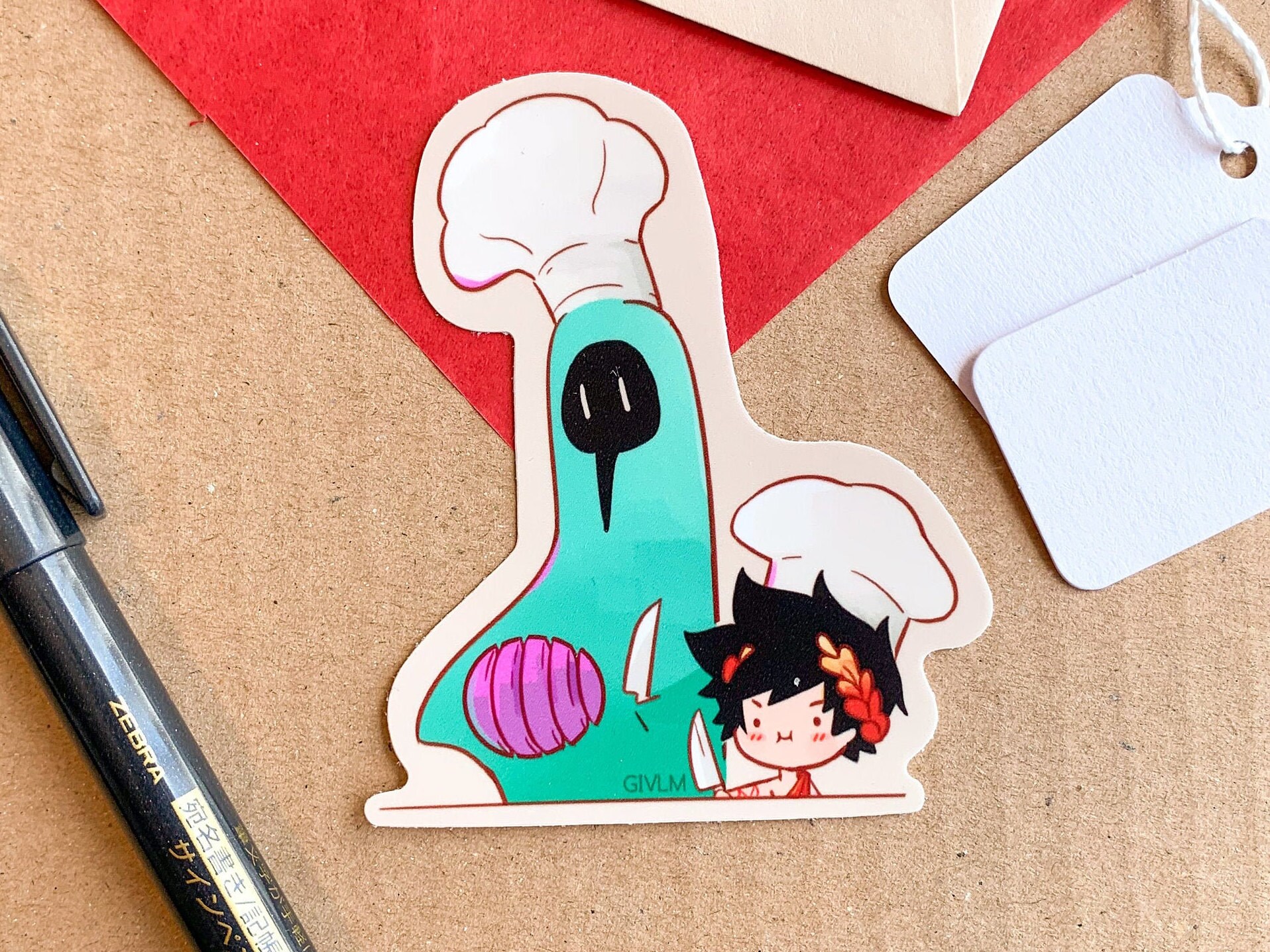 Hades Game Zagreus Head Chef Stickers | Etsy