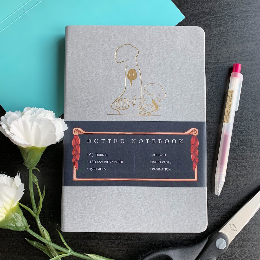 Hades-themed Gold Foil A5 Journal, Notebook, Dotted, Hard Cover ...
