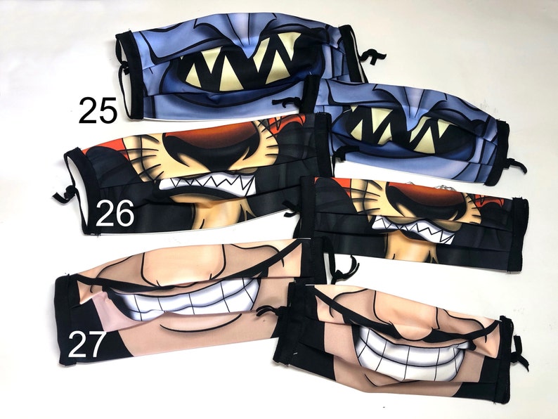 Masks, Character Face Masks / Adult and Youth Sizes / Washable and ...