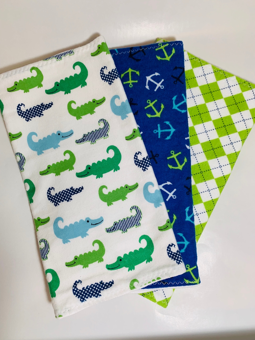 Burp Cloths, Set of 3, Burp Rags, Absorbent Burp Cloths, Absorbent Burp ...