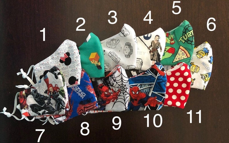Mask Youth Face Masks / Cotton and Washable Face Masks / - Etsy
