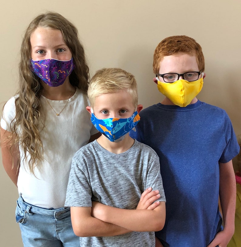Mask Youth Face Masks / Cotton and Washable Face Masks / - Etsy
