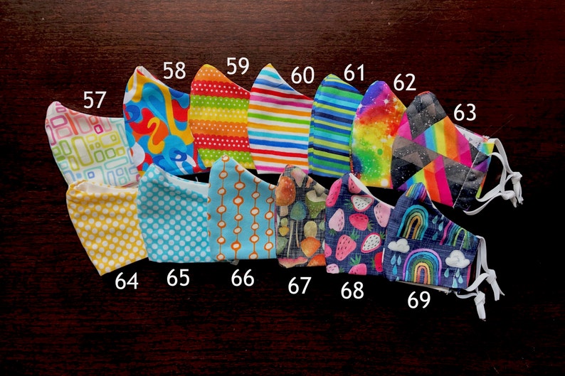 Mask Youth Face Masks / Cotton and Washable Face Masks / - Etsy