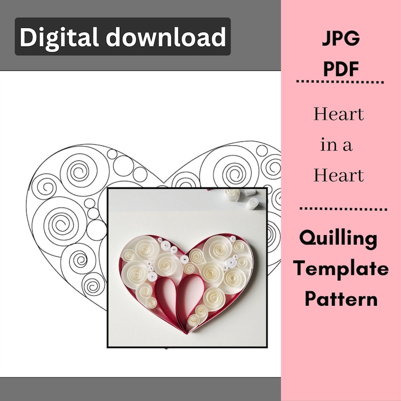 Quilled Heart - Etsy