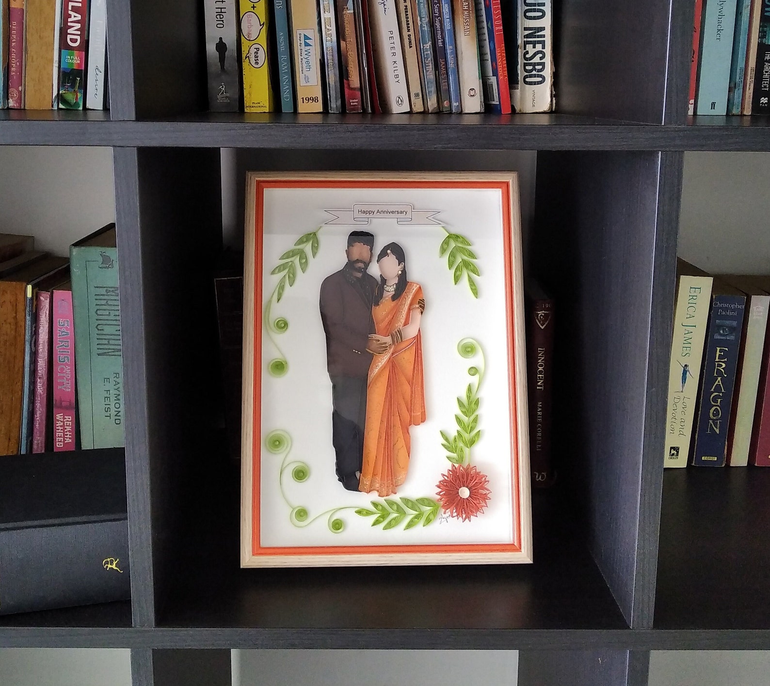 Personalised Couple Portrait With Paper Quilling- Customised Gift for ...