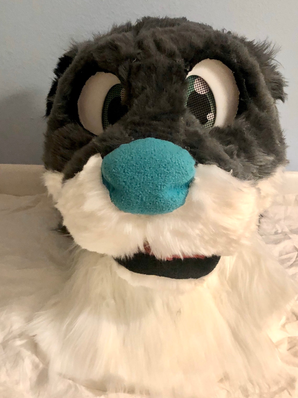 Otter fursuit mascot head w/ art and character rightsNEED | Etsy