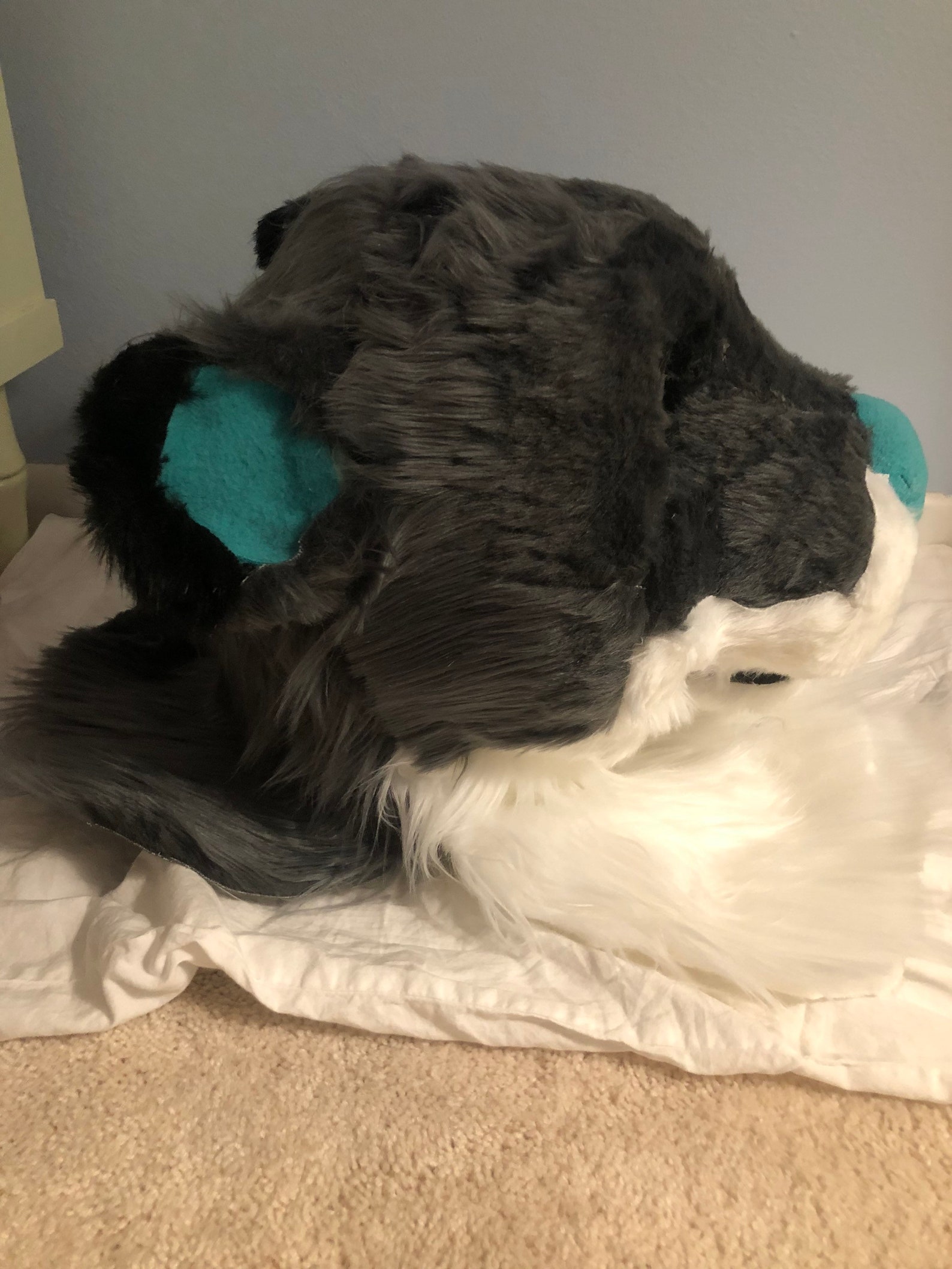 Otter fursuit mascot head w/ art and character rightsNEED | Etsy