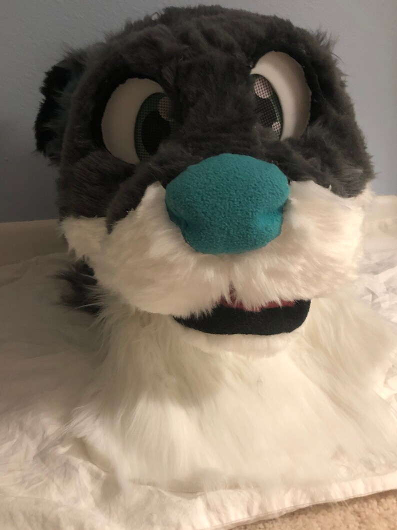 Otter fursuit mascot head w/ art and character rightsNEED | Etsy