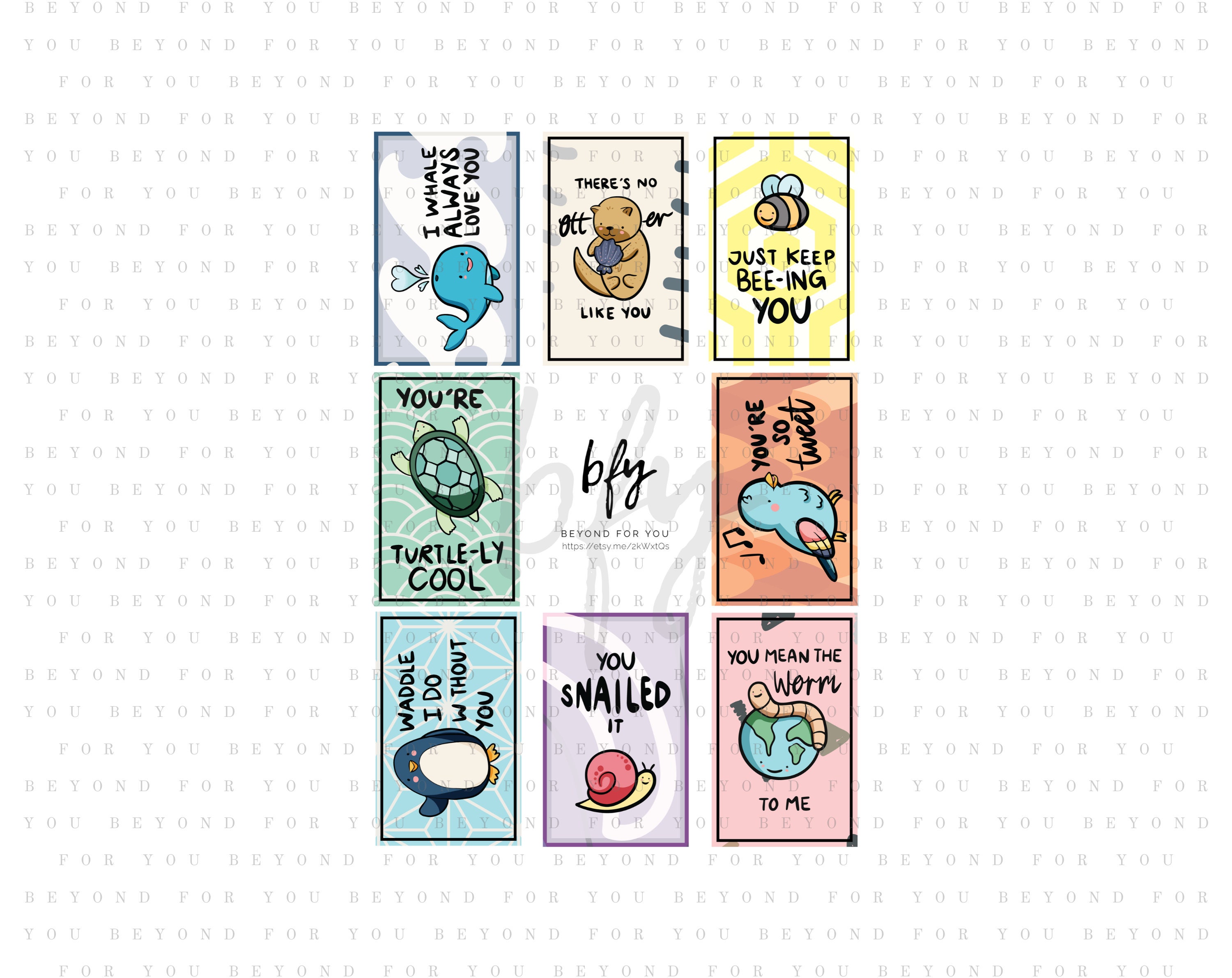 24 Printable Lunchbox Notes (animal Puns), Children Meals, for Mothers ...