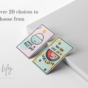 24 Printable Lunchbox Notes (food Puns), Children Meals, for Mothers ...