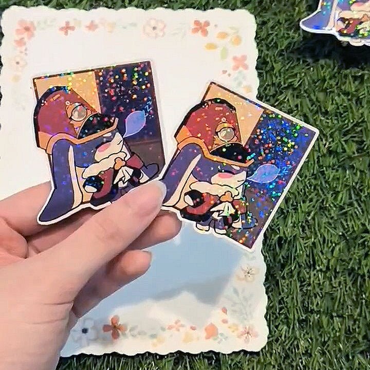 Honkai Star Rail Pom Pom Glitter Sticker - Etsy