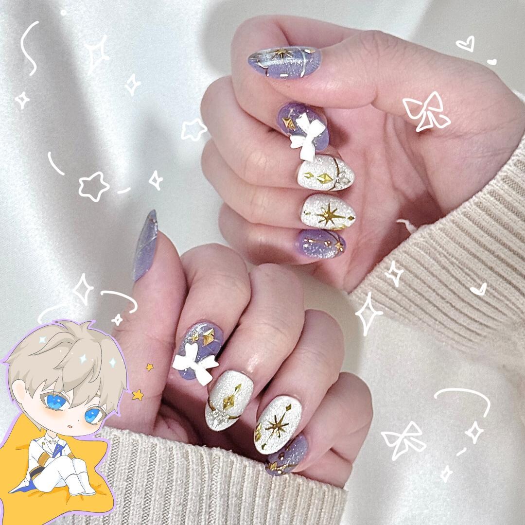 Xavier - Love & Deepspace Themed Press on Nails - Etsy