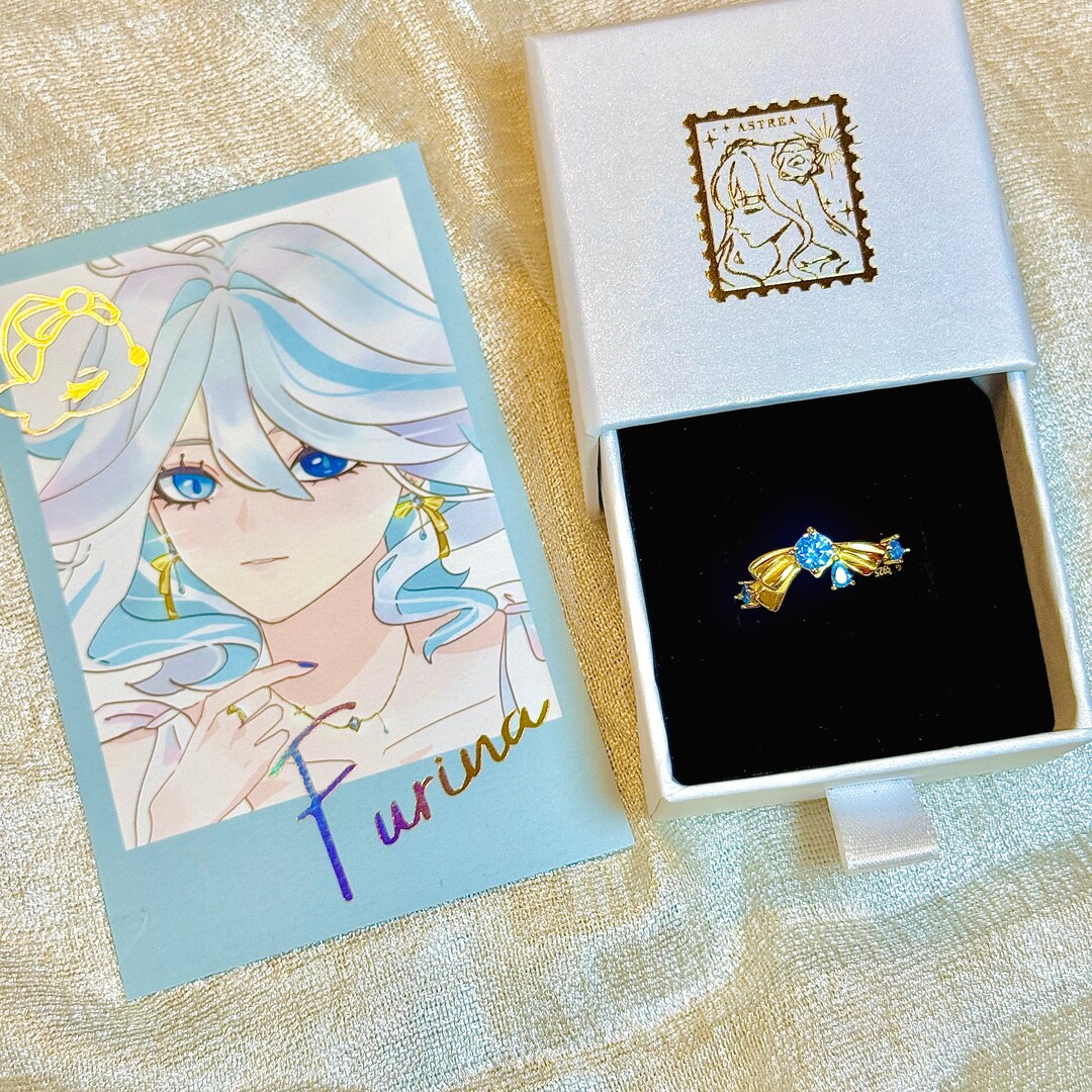 Furina Ring Genshin Impact Sterling Silver Jewelry Collection - Etsy