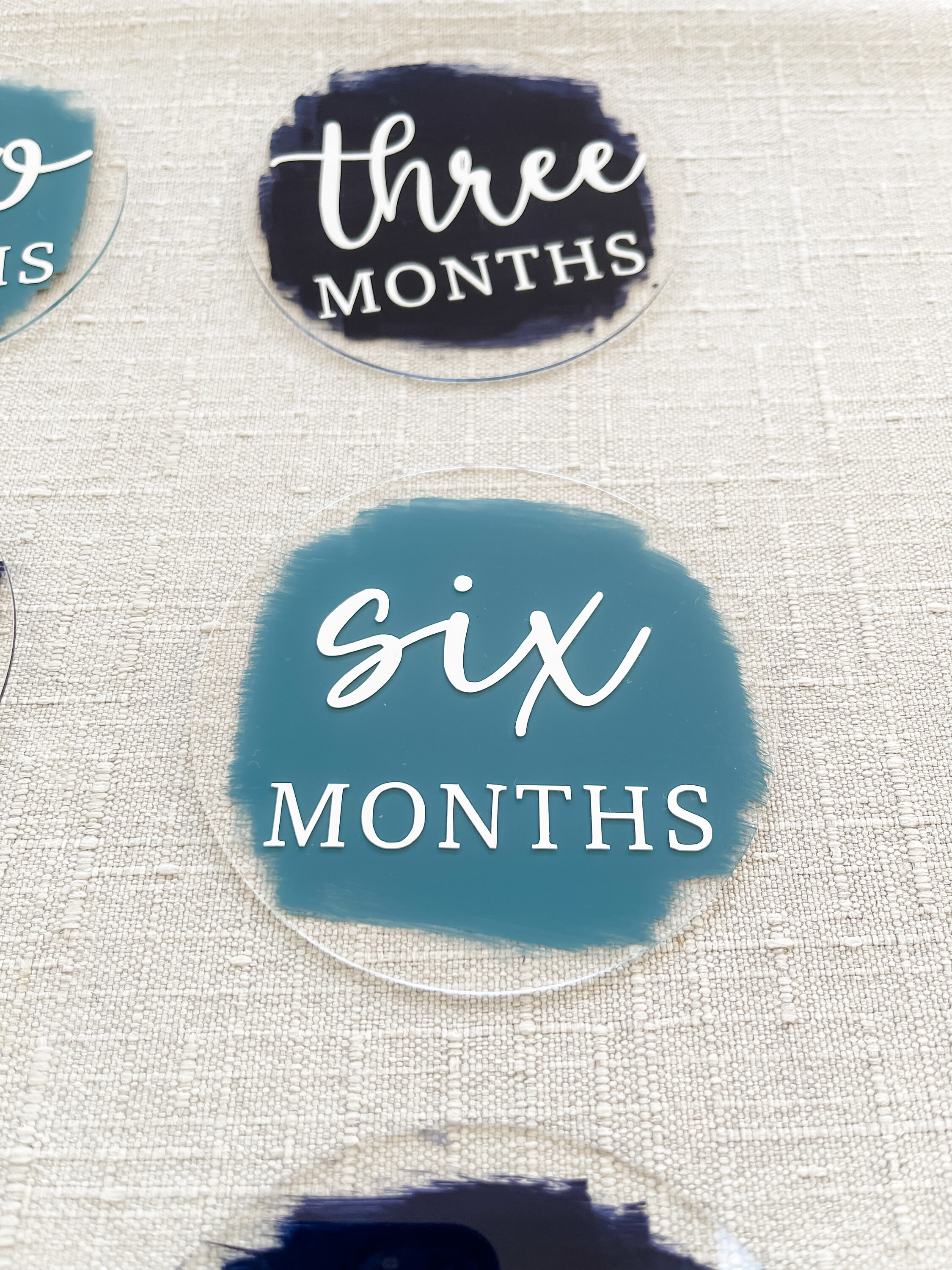Acrylic Baby Monthly Milestone Set Baby Monthly Milestone - Etsy