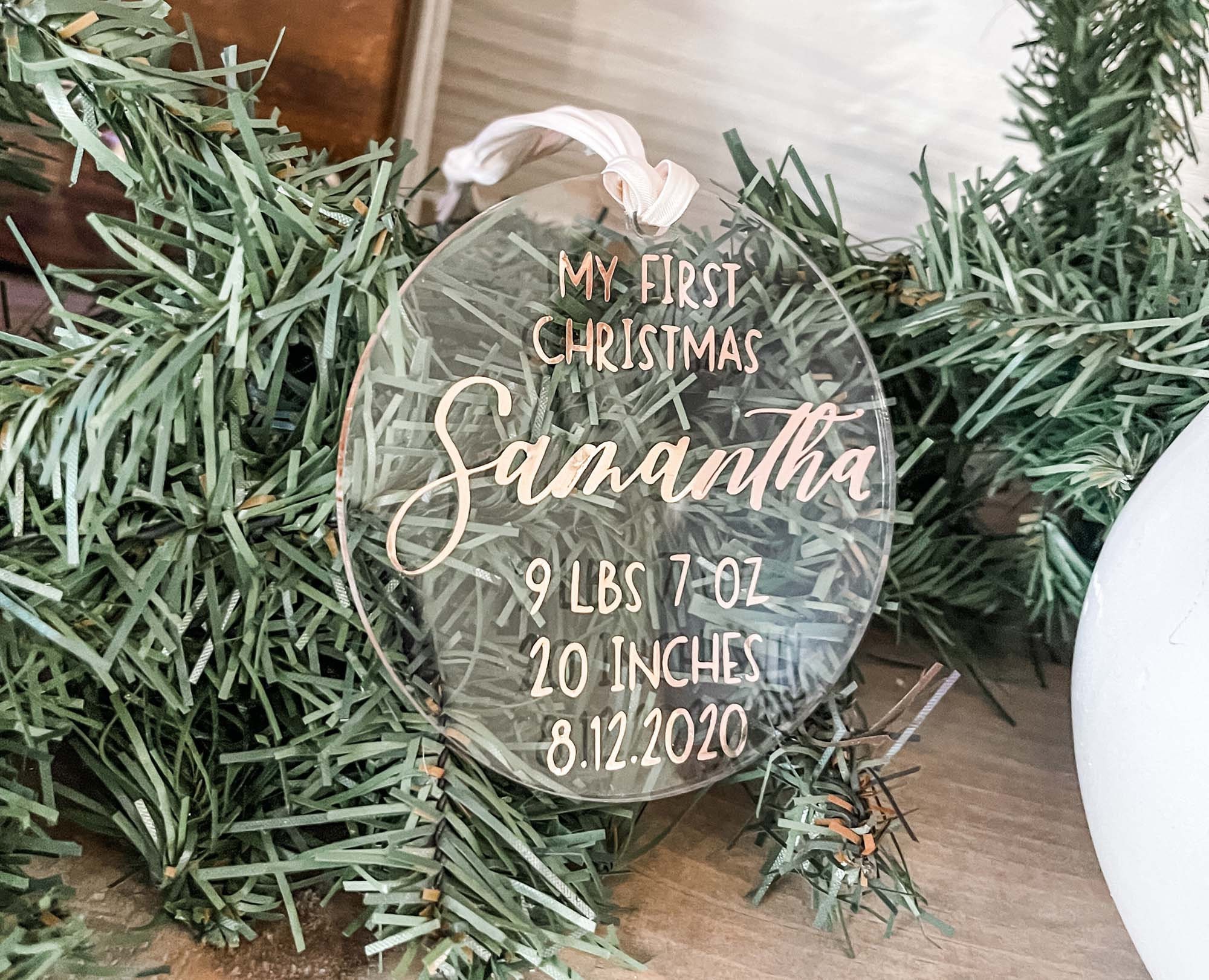 Pregnancy Announcement Acrylic Christmas Ornament Baby - Etsy