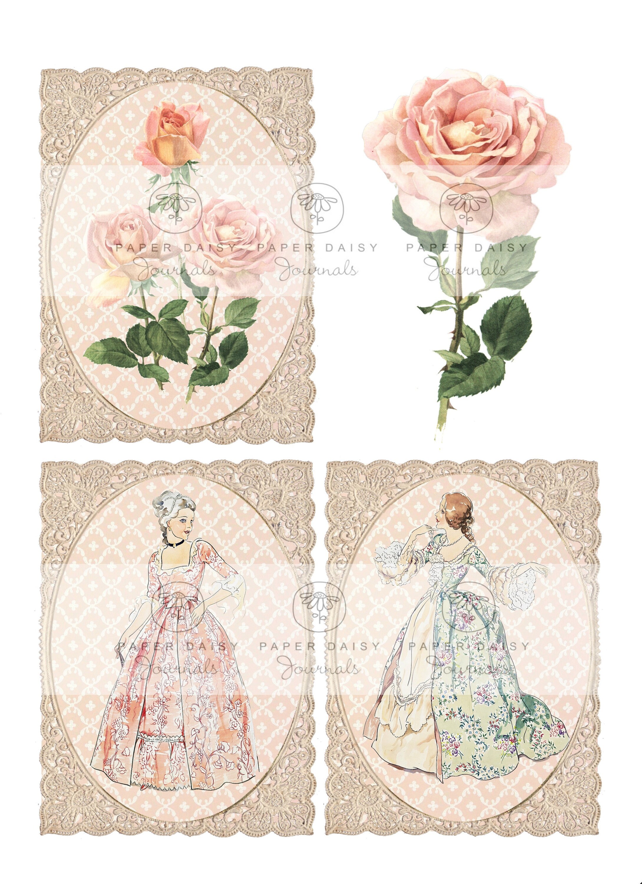 The Damsel Kit Junk Journal Printable - Etsy