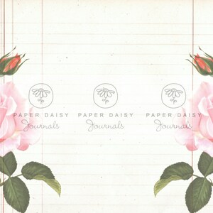 Rose Ledger Kit | Pages and Tags | Junk Journal Printable - Etsy