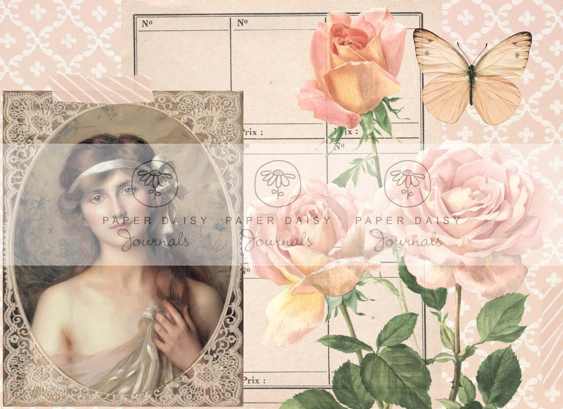 The Damsel Kit Junk Journal Printable - Etsy