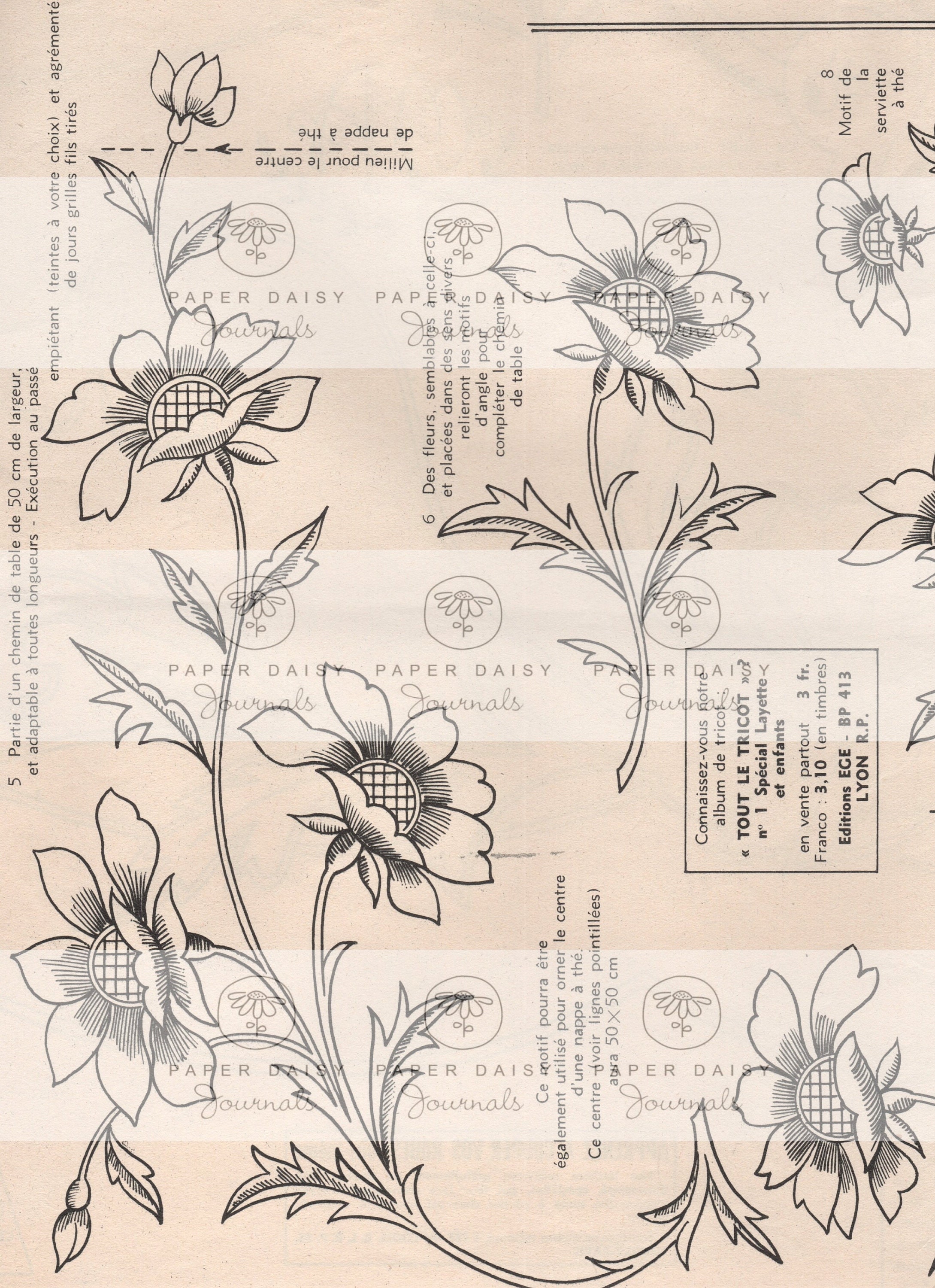 Antique Embroidery Kit Junk Journal Printable - Etsy