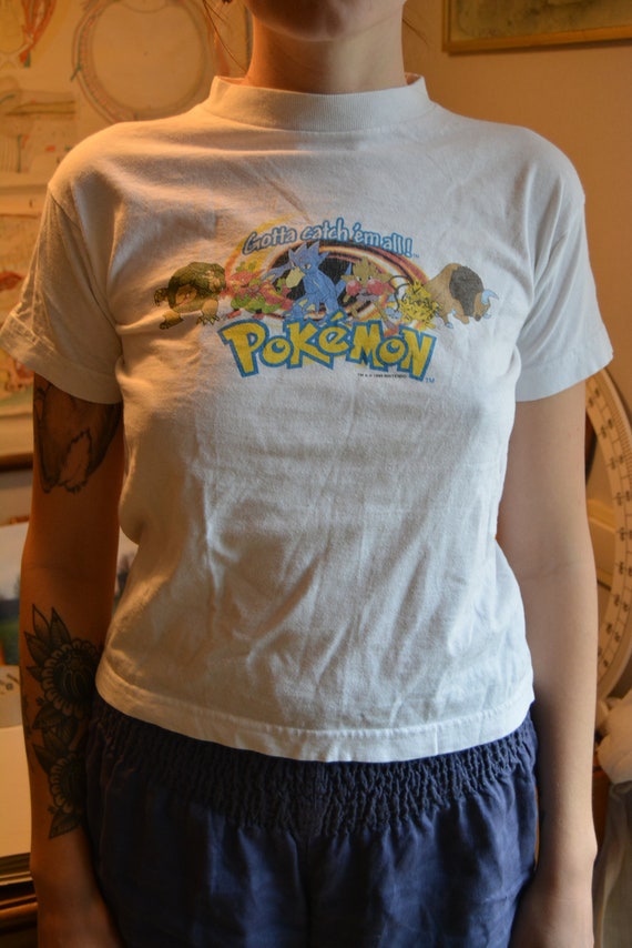 1999 POKEMON//Vintage//T-shirt//Official Nintendo//Mo… - Gem