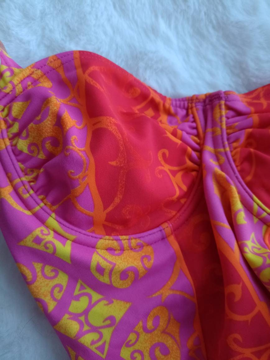 Colorful Swimsuit//one Piece//eu Size S//summer//swim//pink - Etsy