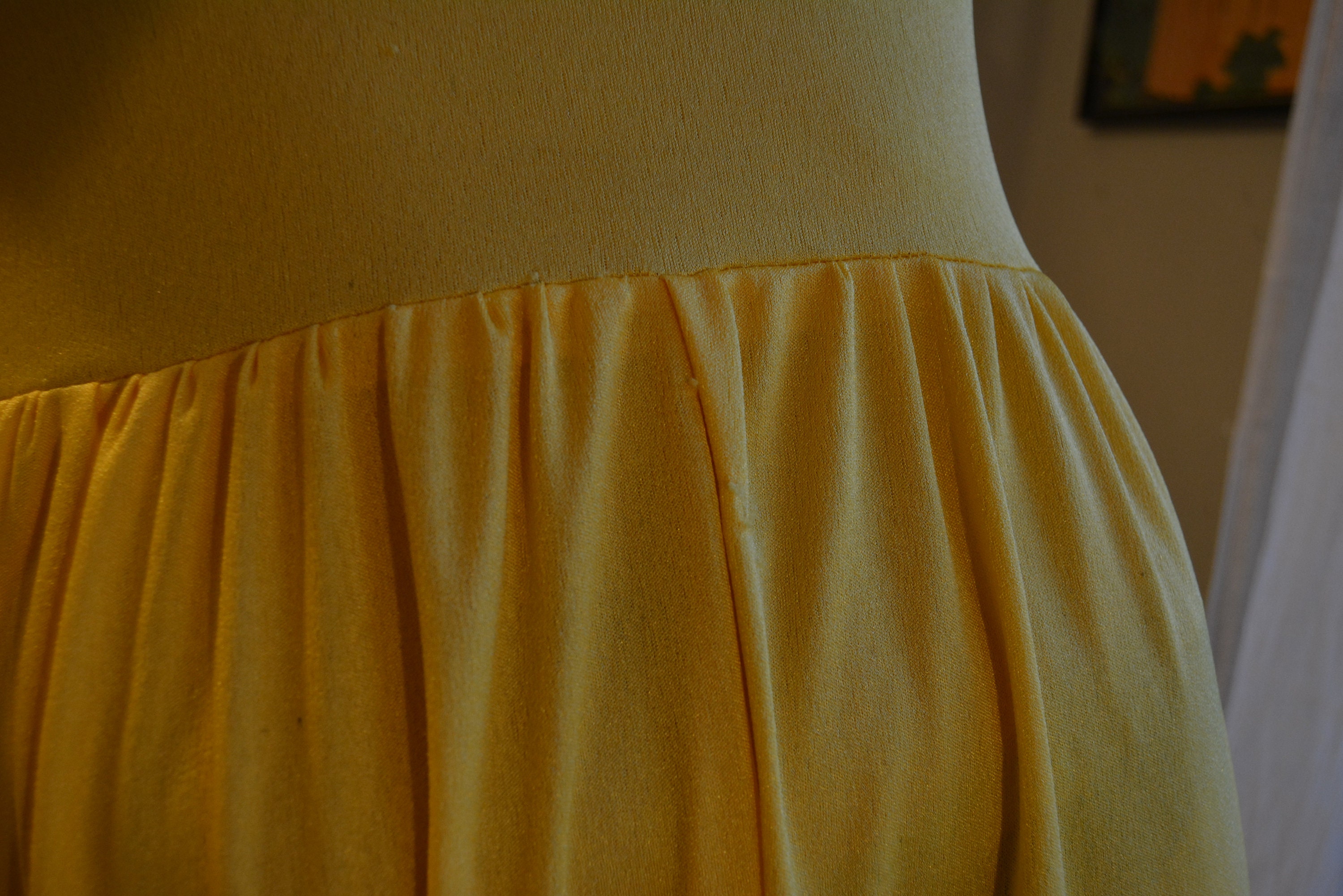 Designer David Silverman English Bright Yellow Summer Dress - Etsy