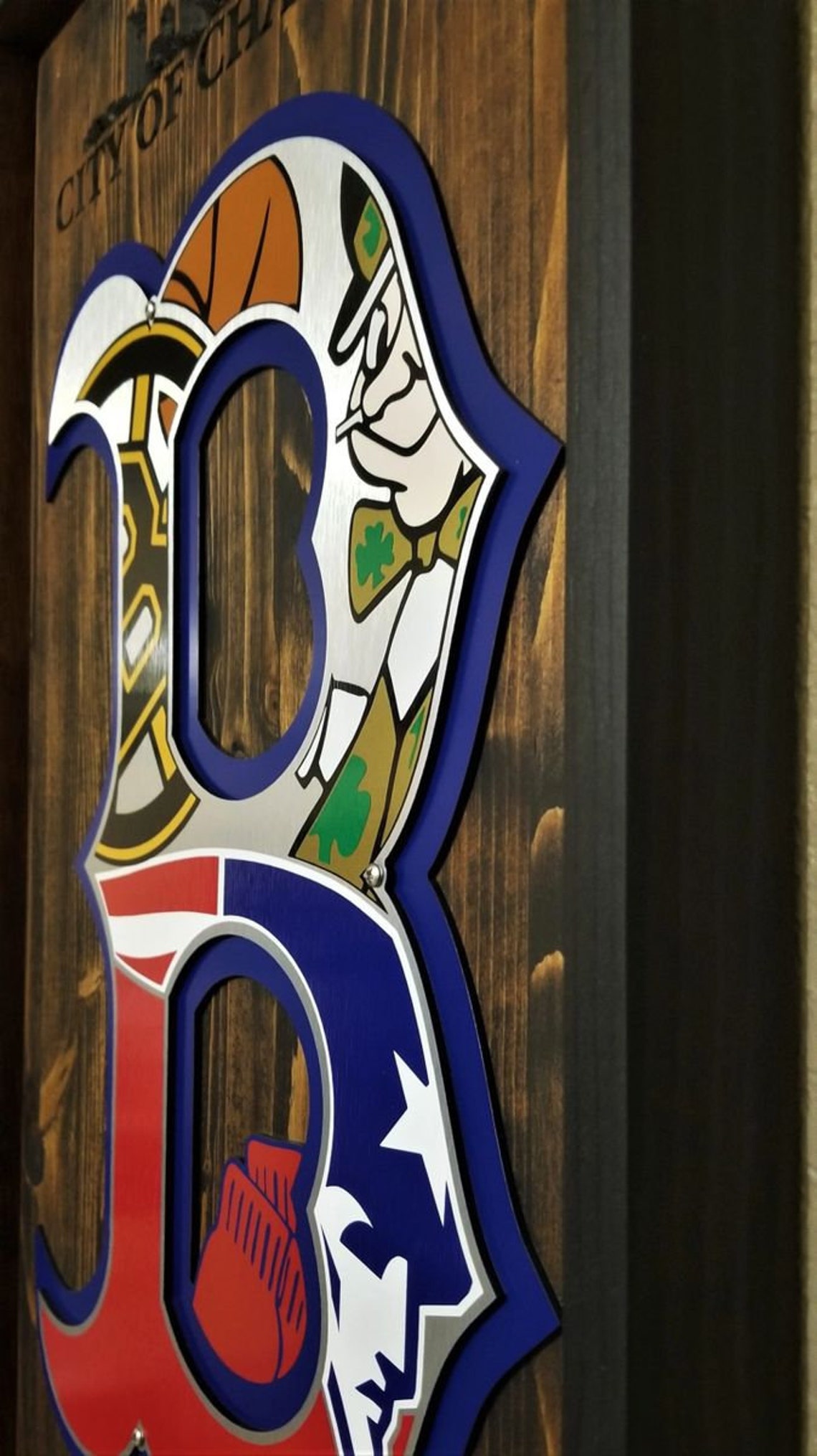 Boston B on Wood City of Champions | Etsy