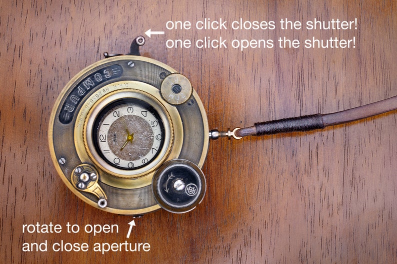 Pocket Watch - F5.6 Shutter Watch - Etsy