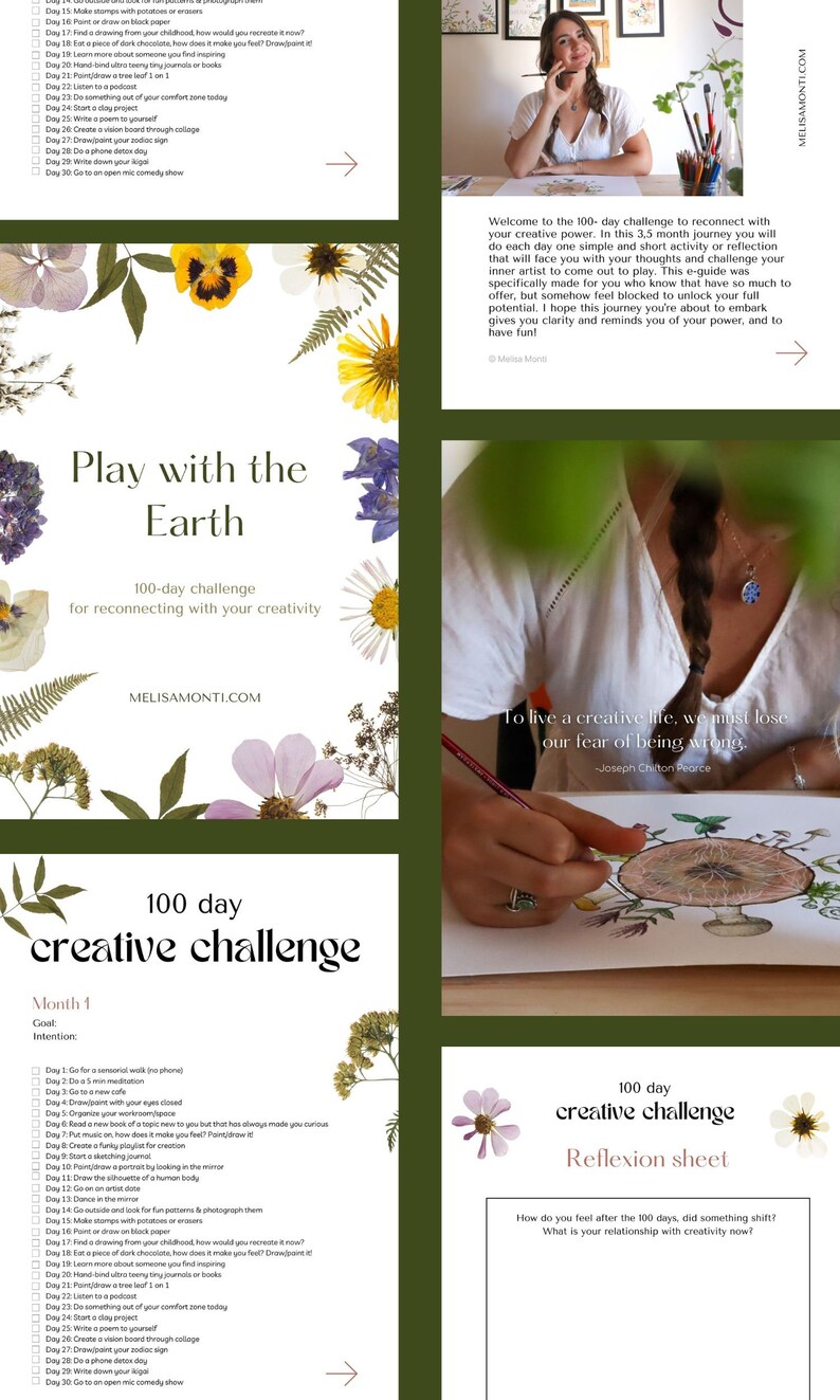 Downloadable Creativity Guide 100 Creative Activities for Artists ...