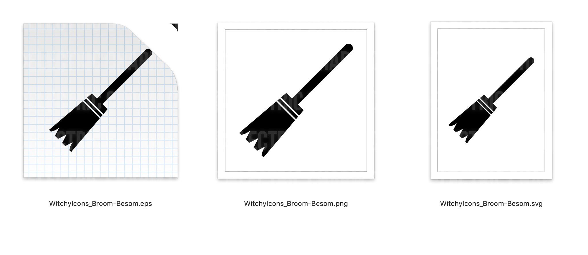 Witches Broom SVG, Besom SVG, Pagan SVG, Wicca Icon, Silhouette Cut ...