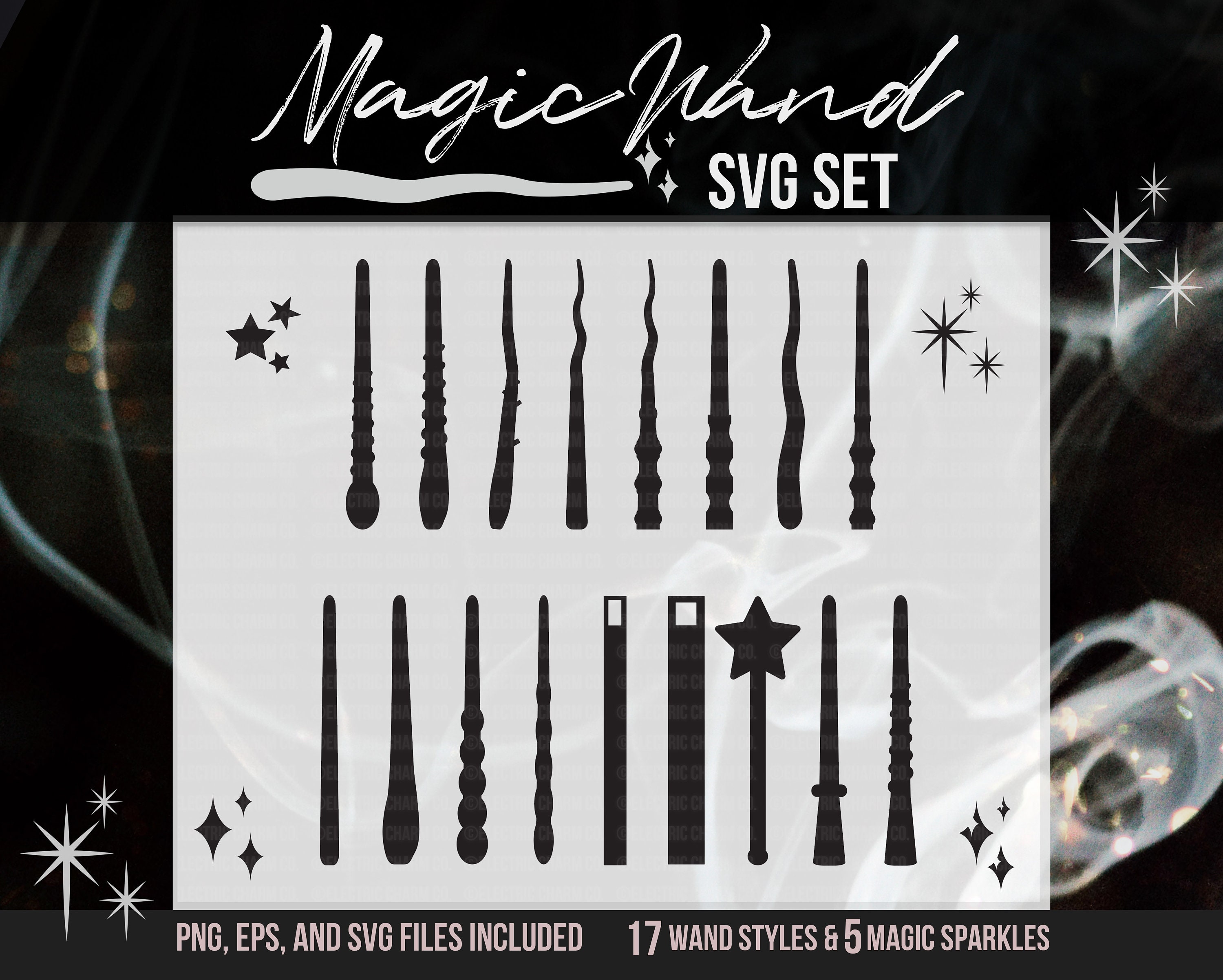 Magic Wand SVG Icon Set | 22 Icons | Magical Vector Set | Magic Wand ...